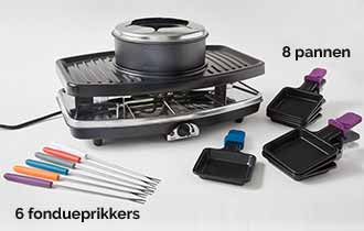 Uw 3 in 1 toestel raclette fondue gril SILVERSTYLE